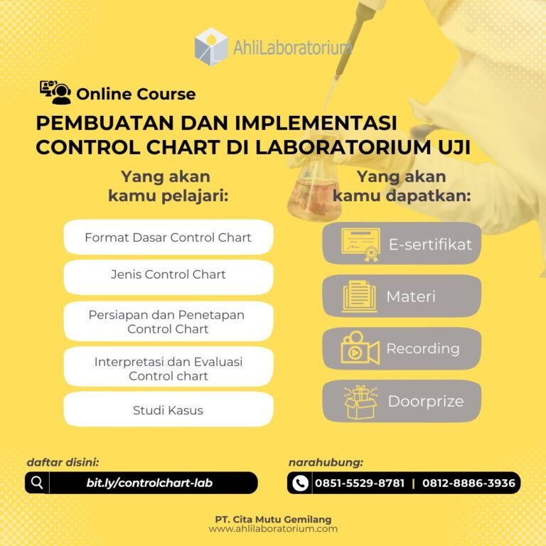 Pembuatan dan Implementasi Control Chart di Laboratorium Uji (Online Course)