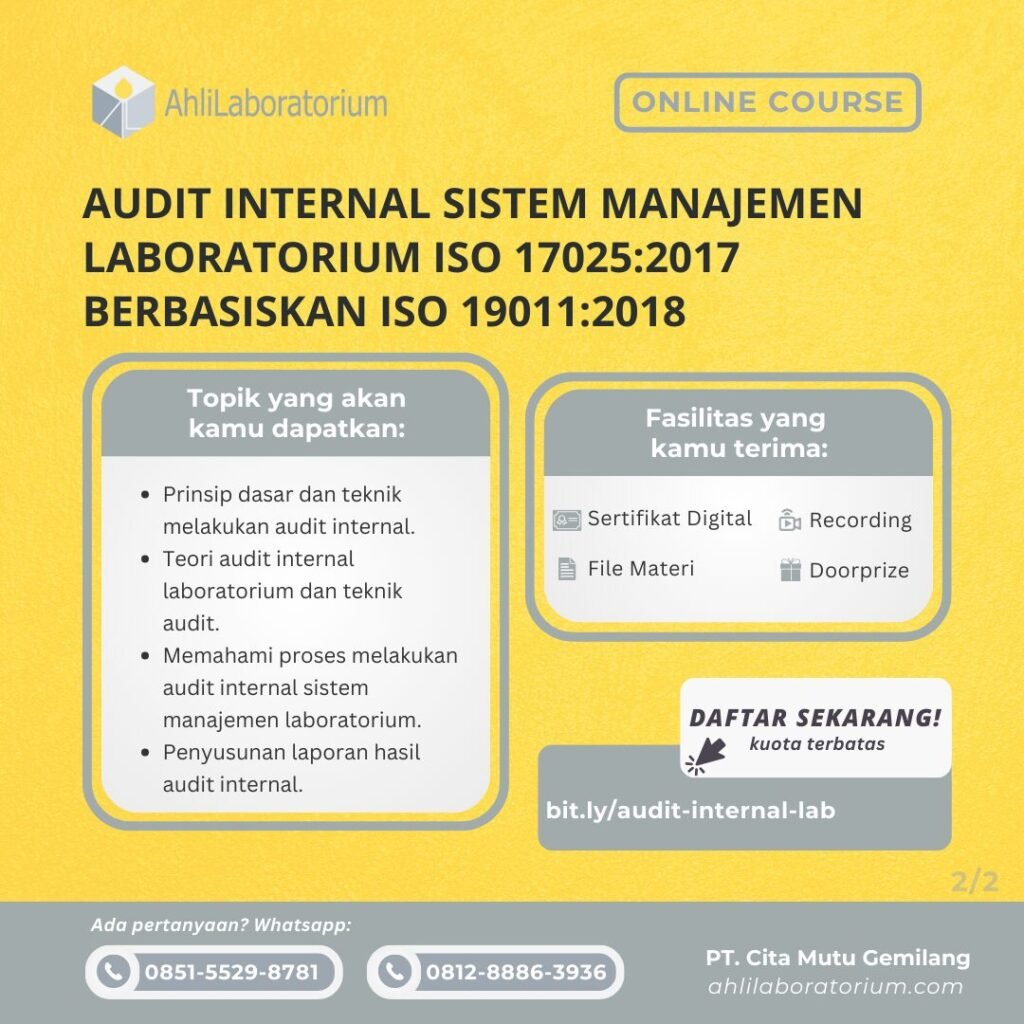 Audit Internal Sistem Manajemen Laboratorium
